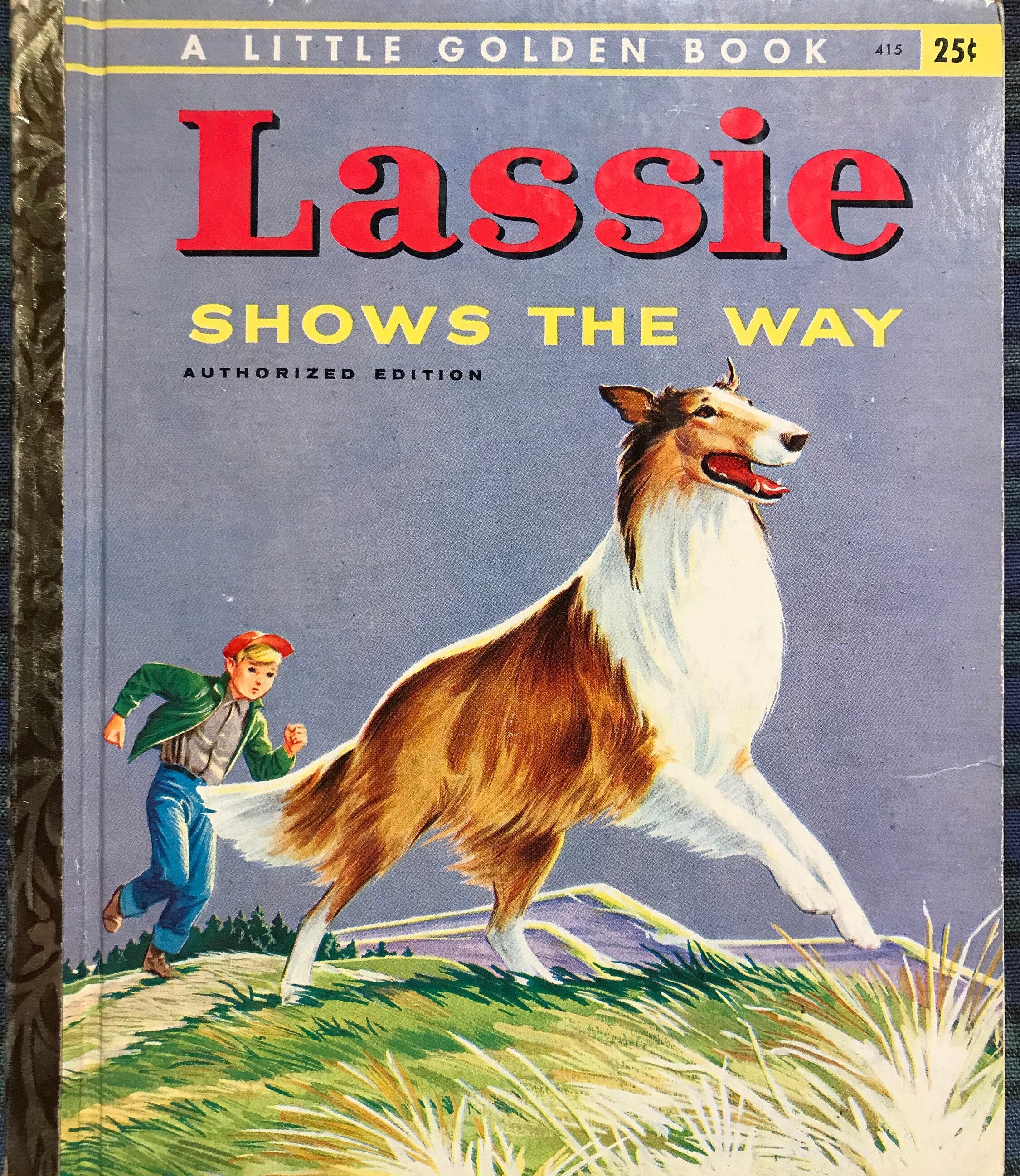 Vintage 1956 Little Golden Book Lassie Shows the Way - Etsy