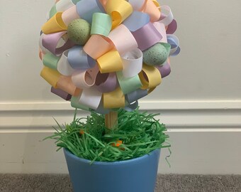 Ribbon Topiary | Etsy