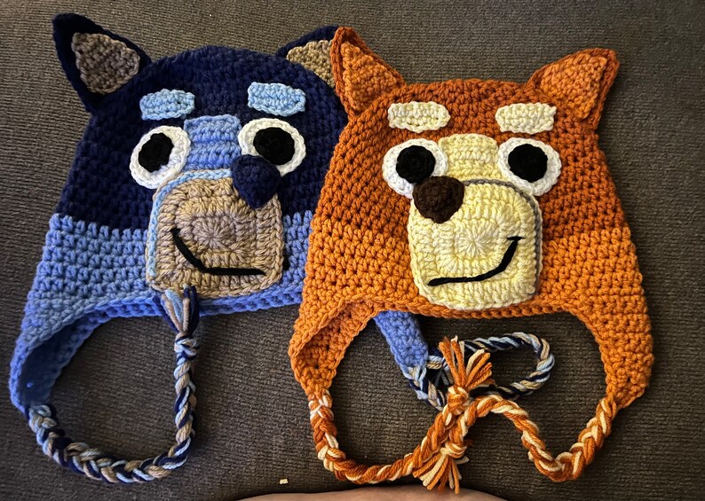 Handmade Bluey & Bingo Hats - Etsy