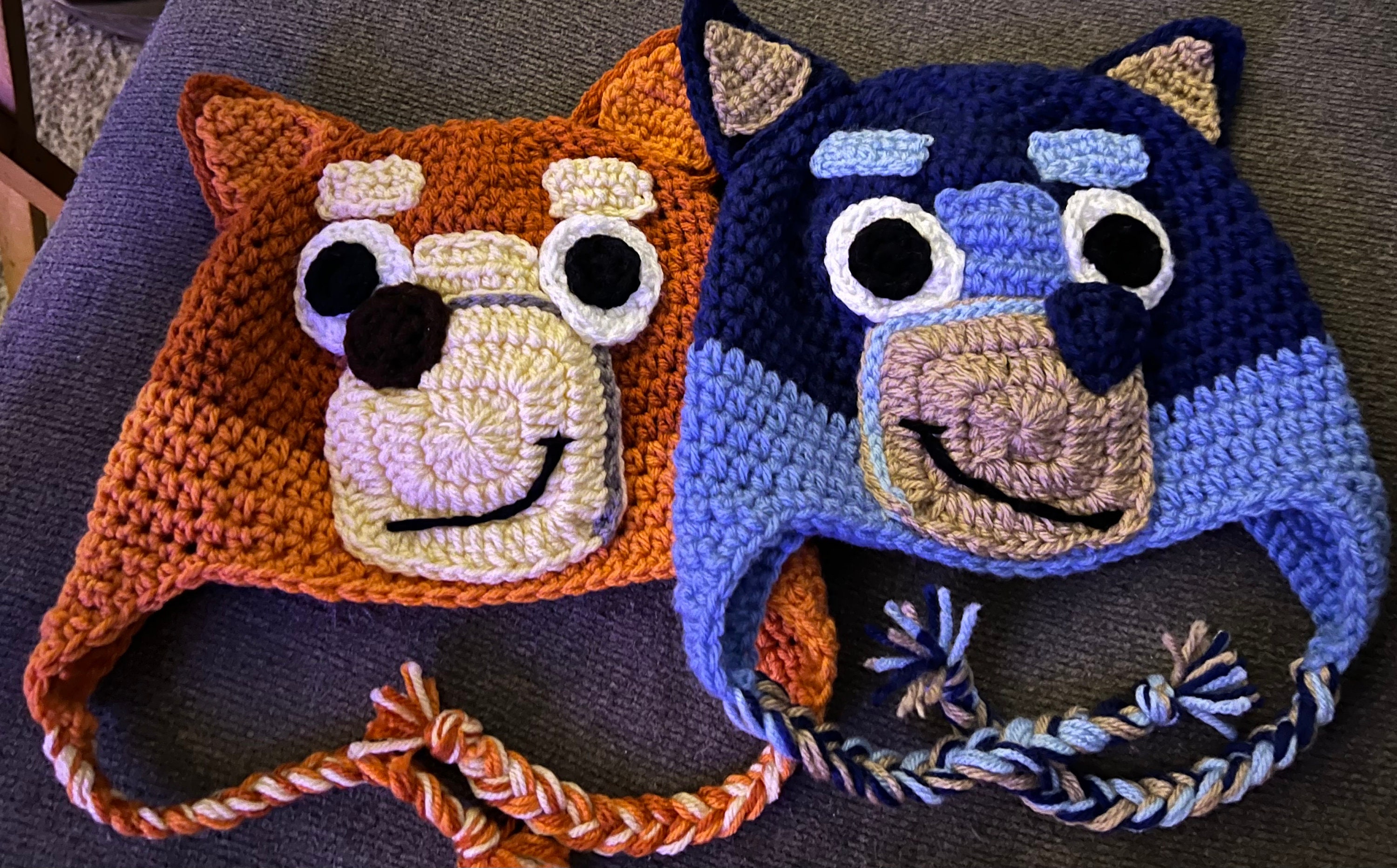 Handmade Bluey & Bingo Hats - Etsy