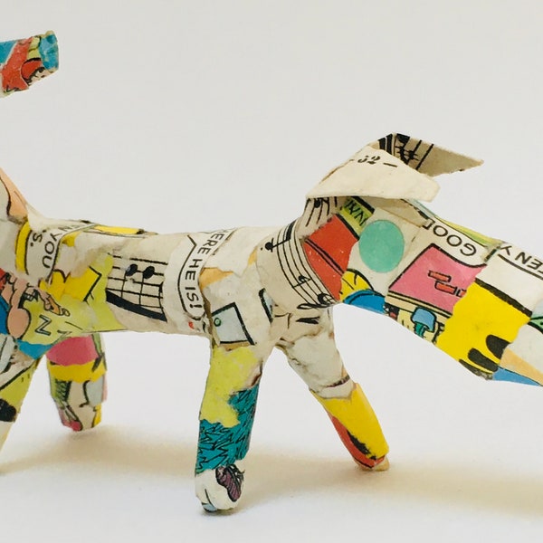 Paper Mache Dog - Etsy