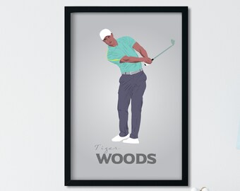 Tiger Woods Wall Poster - Etsy