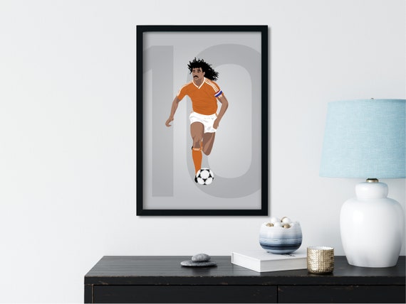 Ruud Gullit Soccer Poster Dutch Footballer Premier League | Etsy