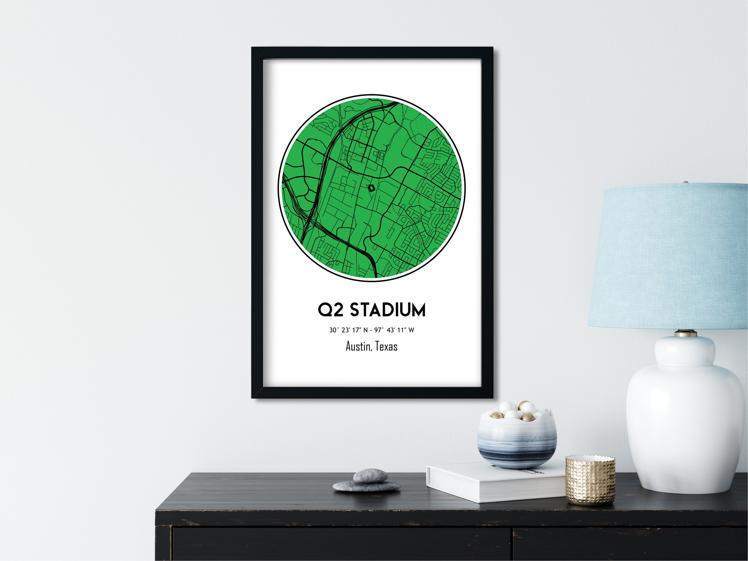 Q2 Stadium Map Austin FC Austin Texas Football Poster - Etsy