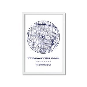 Tottenham Hotspur, Stadium Map, Premier League, United Kingdom, Soccer ...