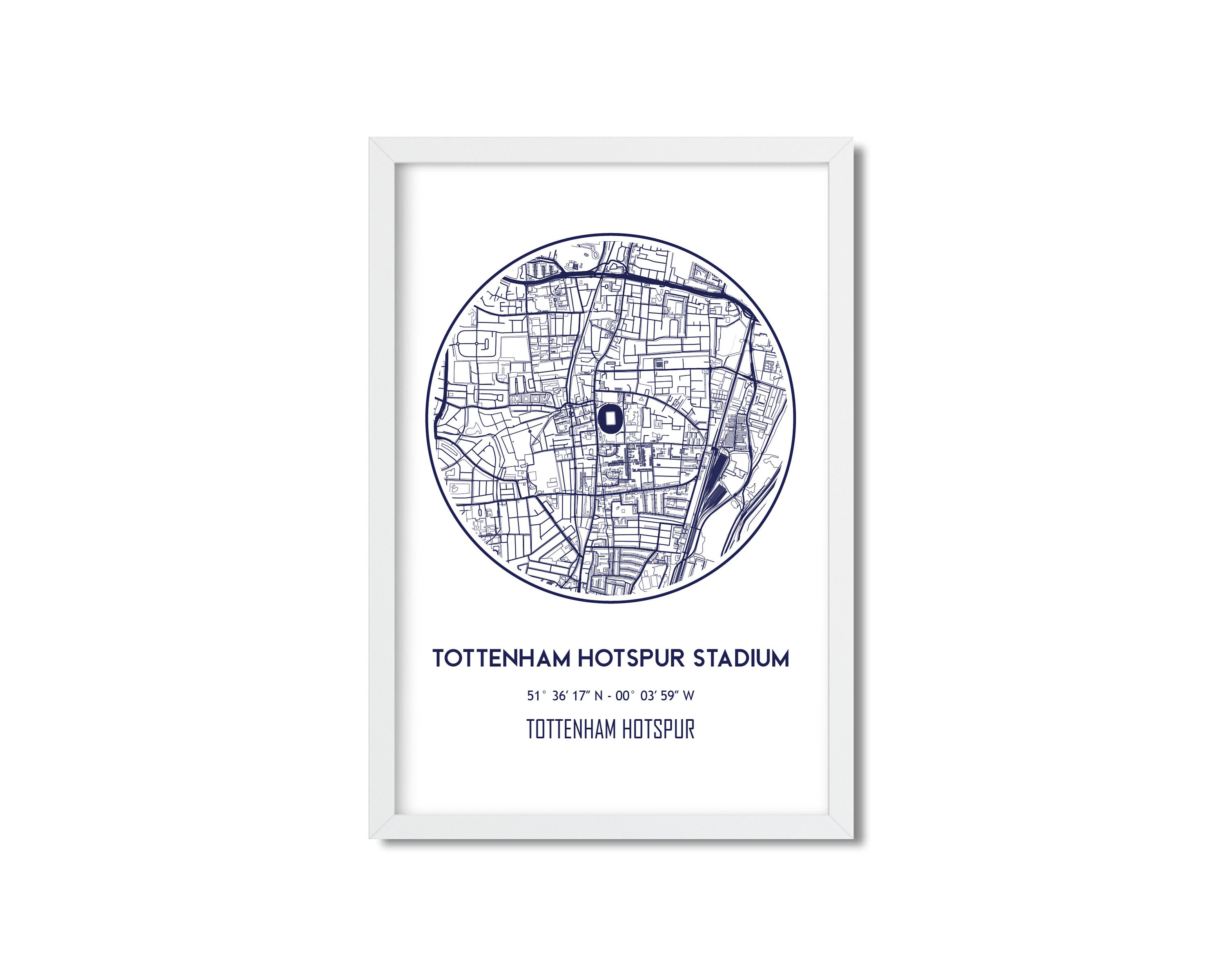 Tottenham Hotspur, Stadium Map, Premier League, United Kingdom, Soccer ...