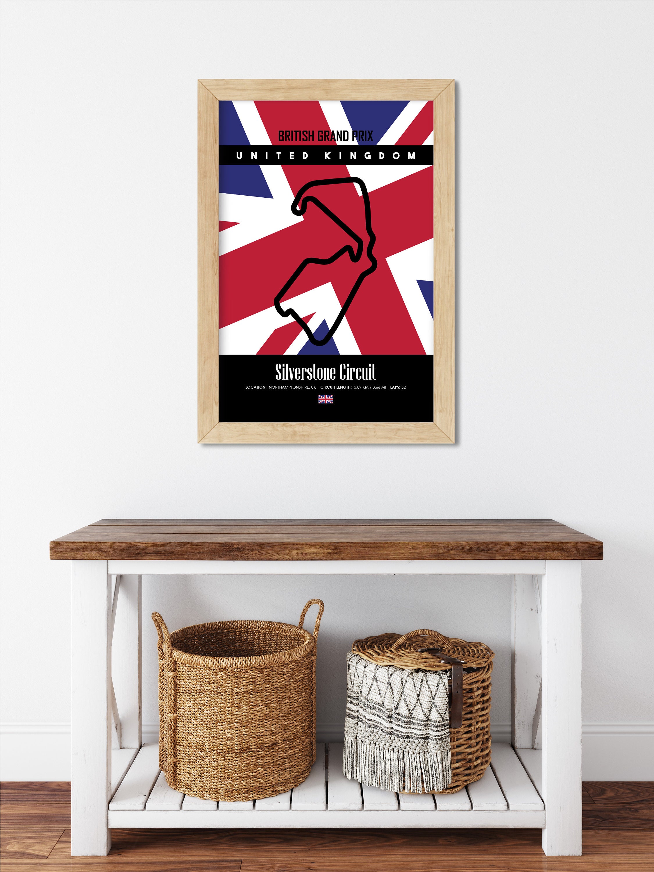 British Grand Prix, Silverstone Circuit, Formula 1 Poster, Grand Prix ...