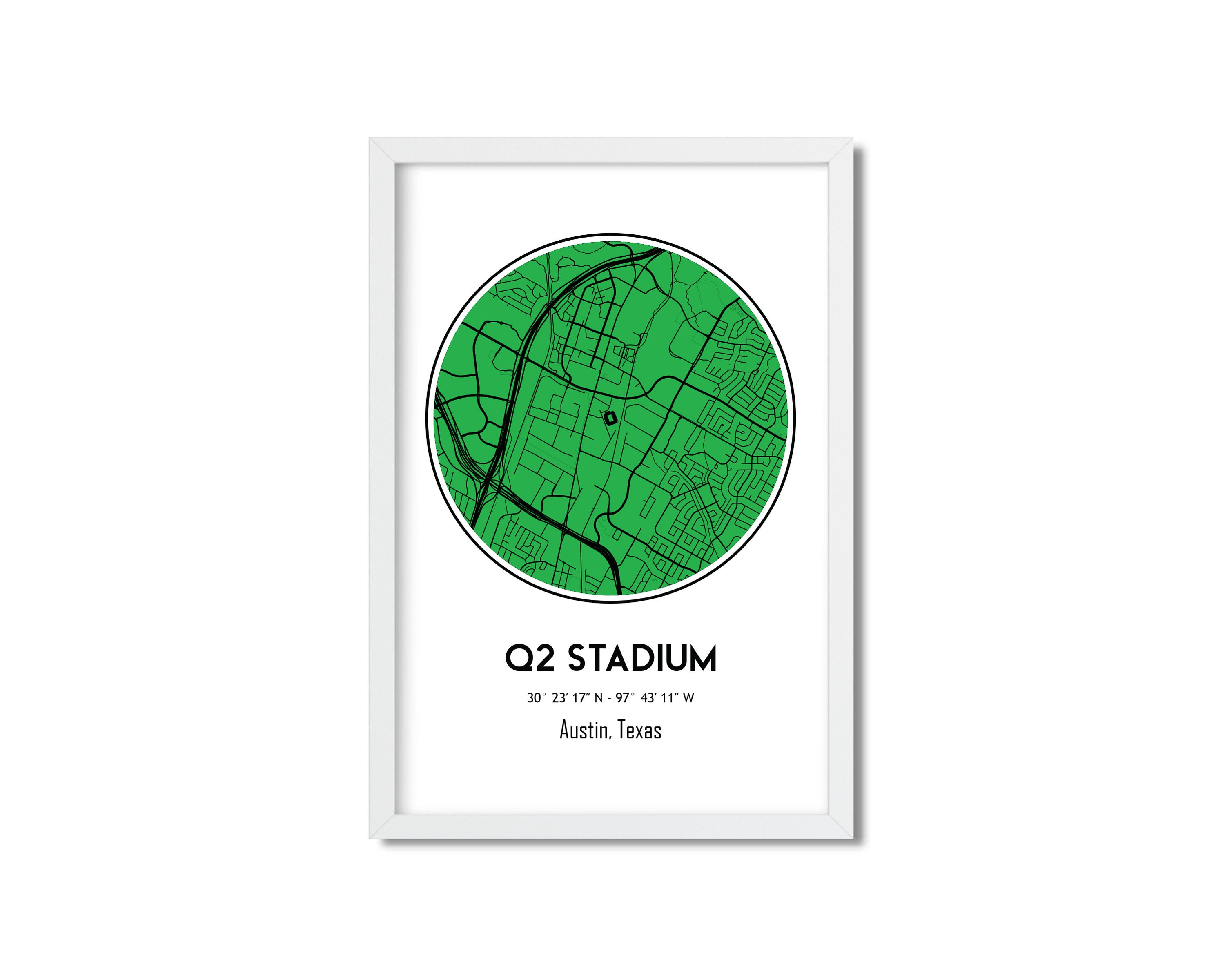 Q2 Stadium Map Austin FC Austin Texas Football Poster - Etsy