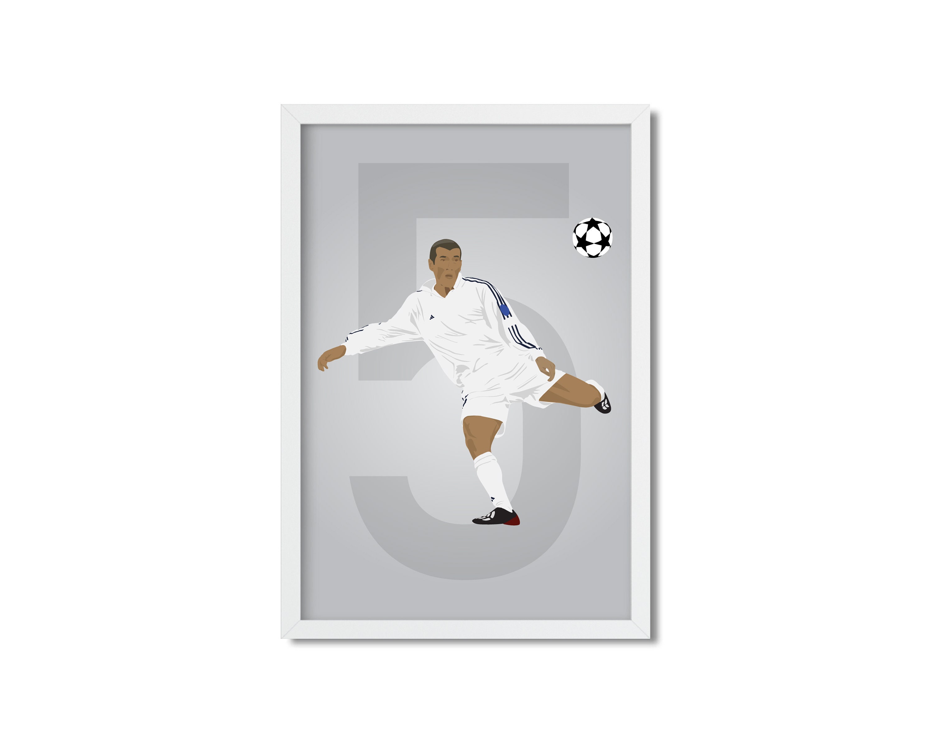 Zinedine Zidane Soccer Poster Zizou France French La Liga - Etsy