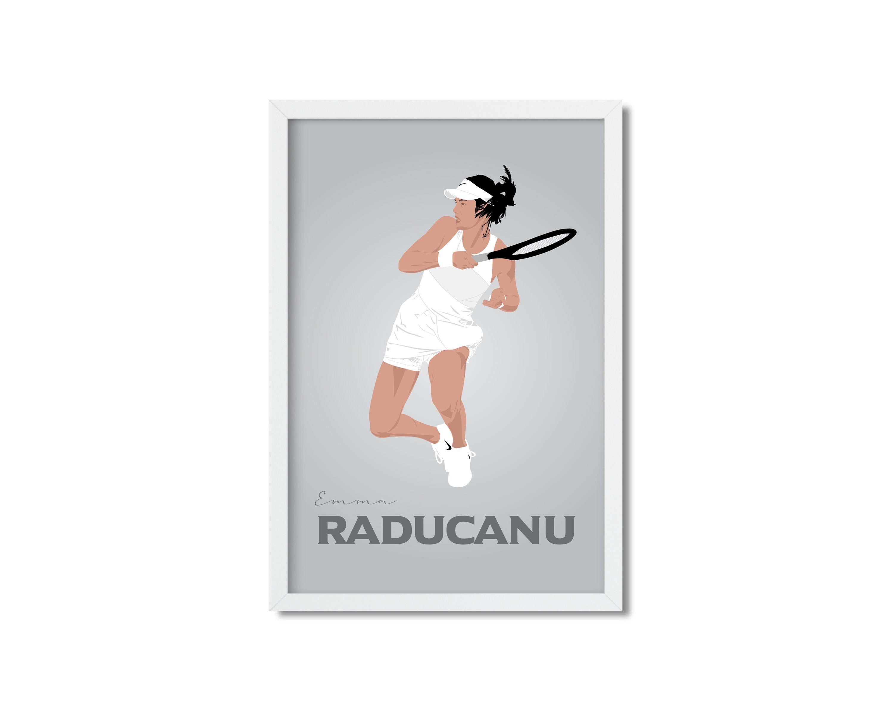 Emma Raducanu, Tennis Poster, Great Britain, Grand Slam Art, Woman ...