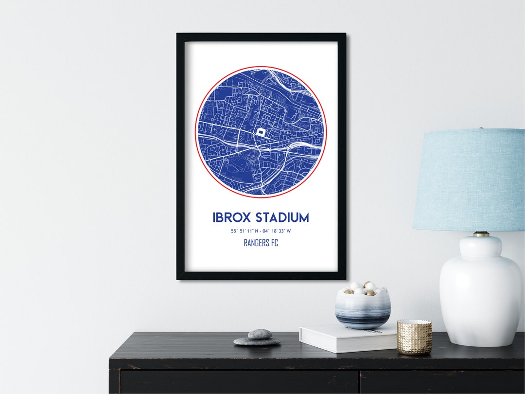 Rangers FC, Ibrox Stadium, Scottish Football, Soccer Poster, Glasgow ...