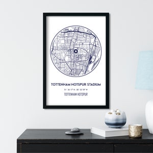 Tottenham Hotspur, Stadium Map, Premier League, United Kingdom, Soccer ...