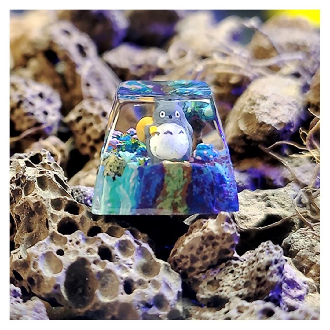 Totoro Keycap, Totoro Character Mechanical Keyboard Button, Artisan ...