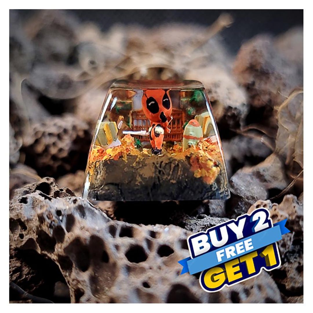 Deadpool Keycap, Mechanical Keyboard Button Deadpool Character in the ...