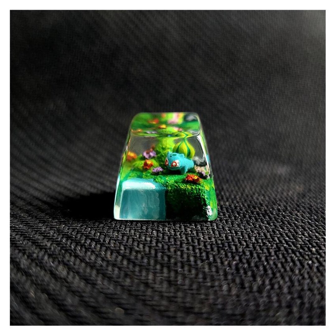 Bulbasaur Pokemon Keycap Mechanical Key Buttons Translucent Keycaps ...
