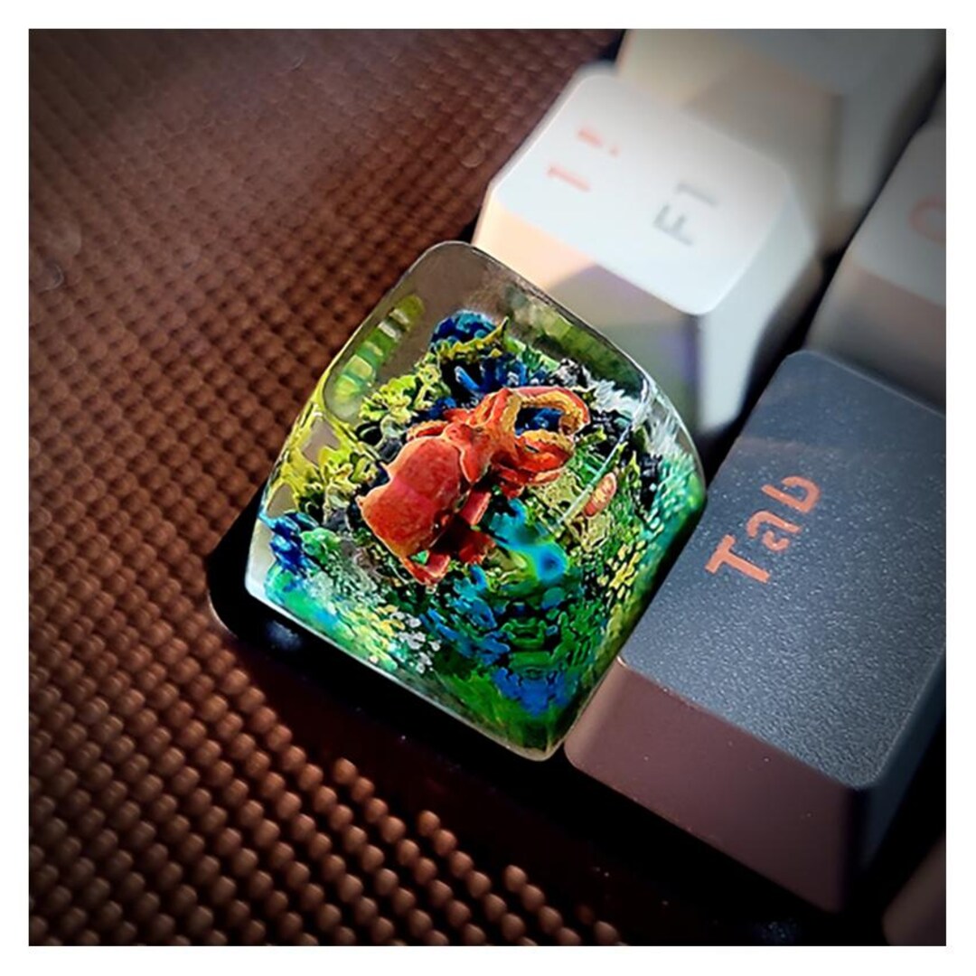 Coral Octopus Keycaps, Undersea Mechanical Keyboard Buttons, Coral ...
