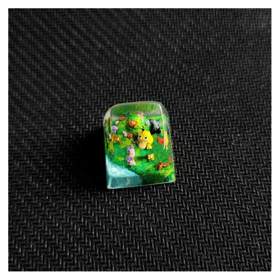 Pokemon Psyduck Keycaps Mechanical Key Buttons Odd Keycaps Anime ...