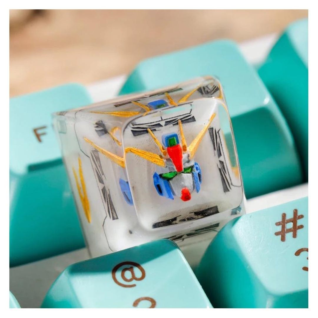 Gundam Mechanical Keyboard Buttons. Artisan Keycap, Esc Keycap, Custom ...
