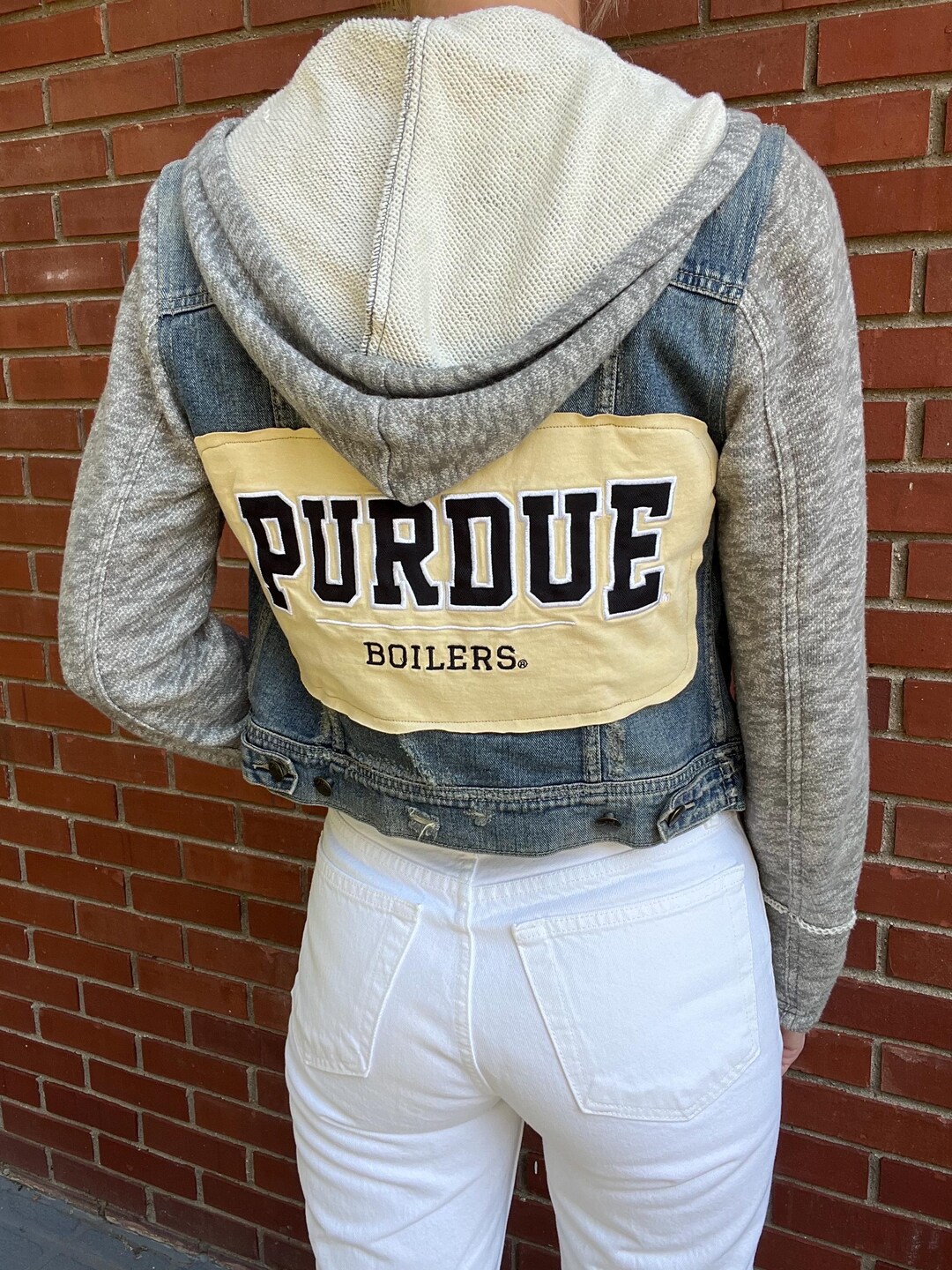 Women's Purdue University Denim Jacket | Women's Purdue Jean Jacket ...