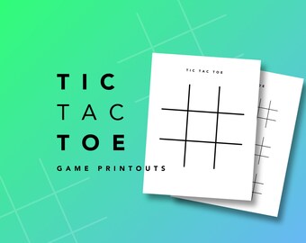 Printable Tic Tac Toe Game Sheets | Educational Kids Activities | Tic ...