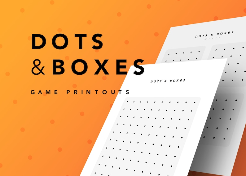 Dots and Boxes Game Printable - Etsy