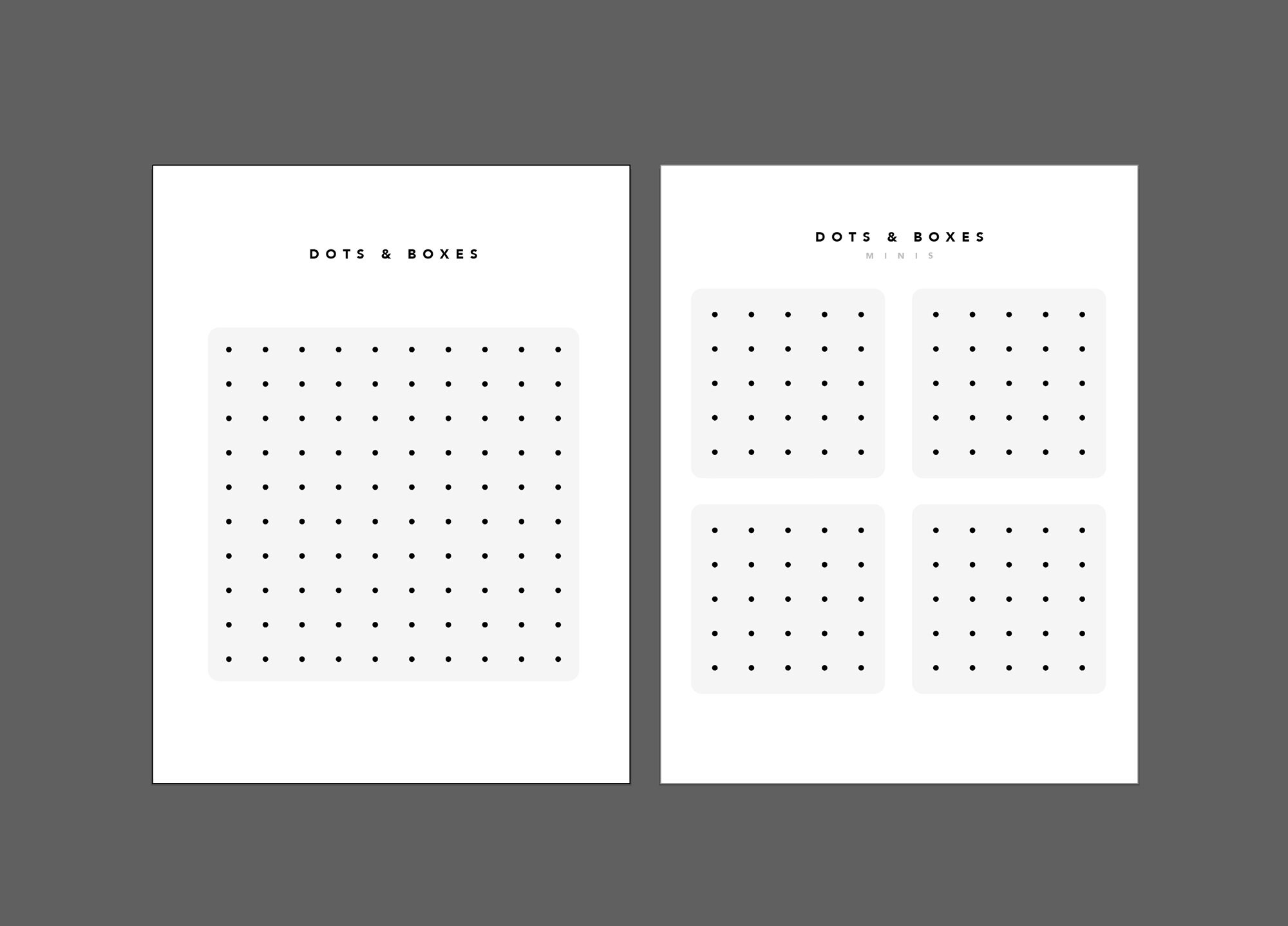 Dots and Boxes Game Printable - Etsy