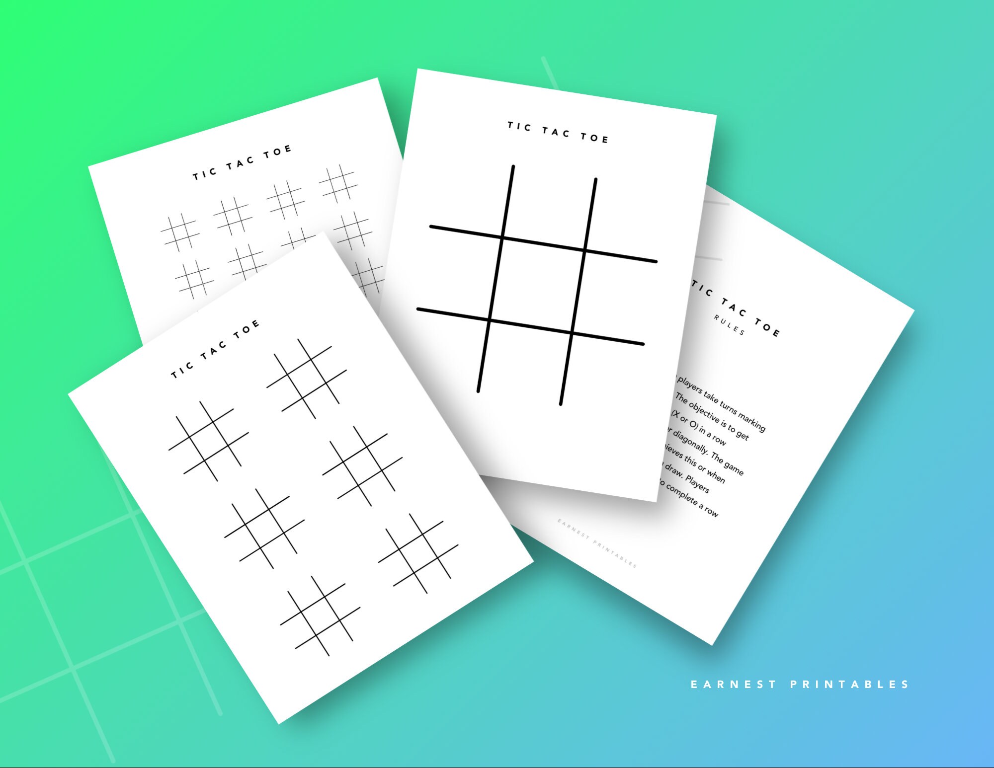 Tic Tac Toe Game Printable - Etsy Australia