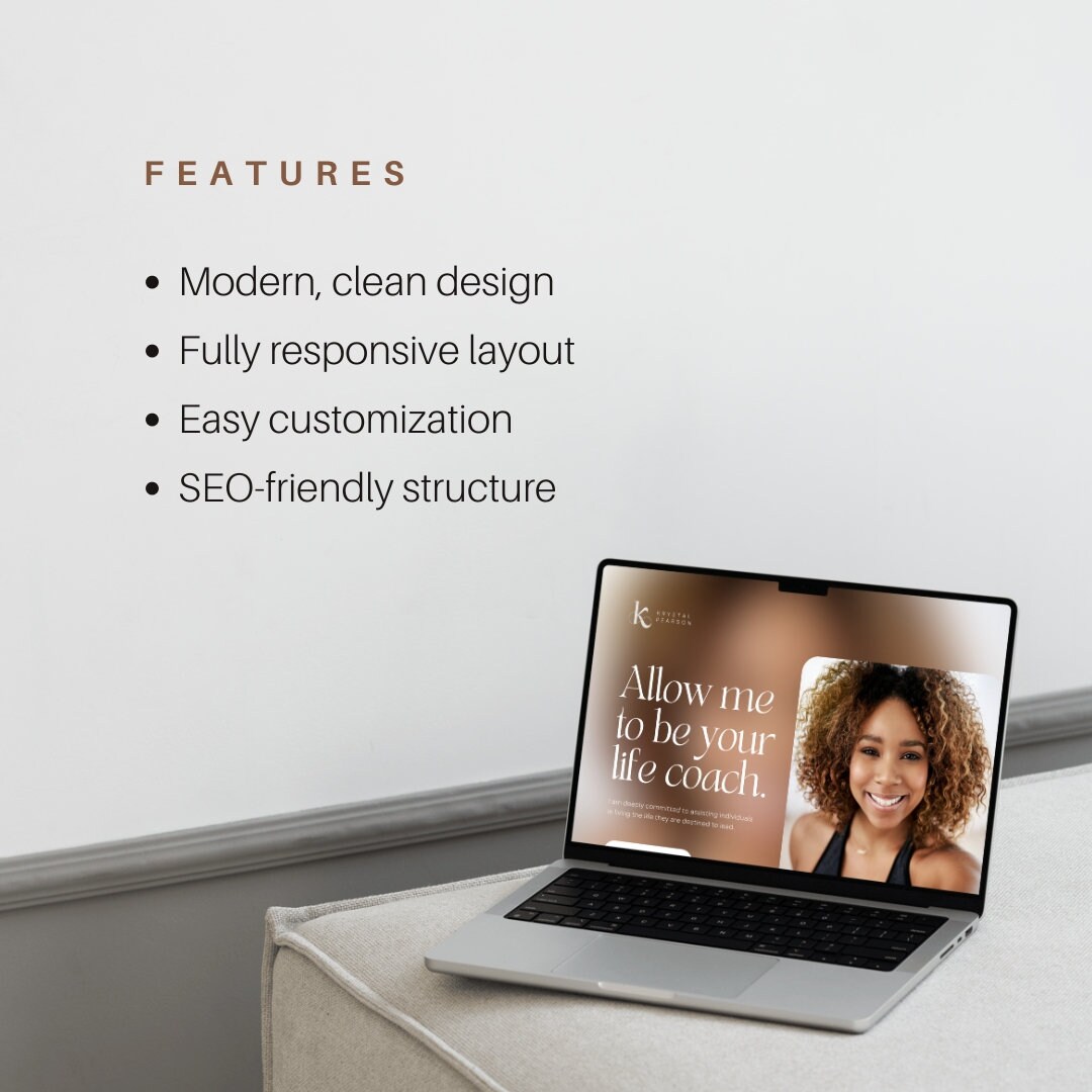 Canva Website Template - Etsy