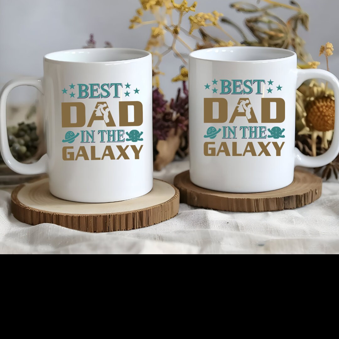 Best Dad Design Personalized Mugs, Custom Ceramic Coffee-tea Cups ...