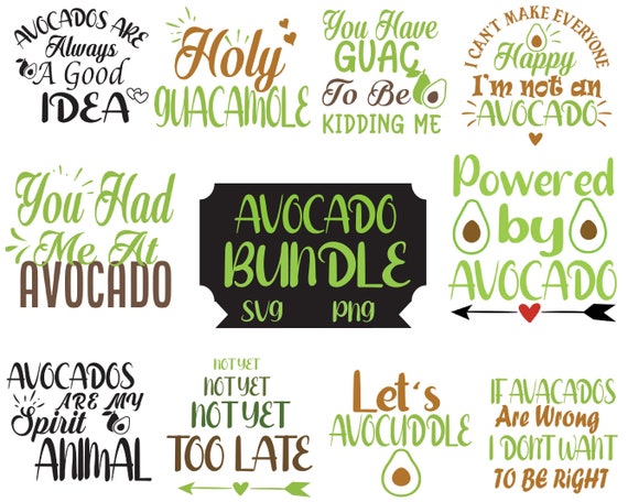 Avocado SVG PNG Guacamole Svg Avocuddle Svg Avocado Svg | Etsy