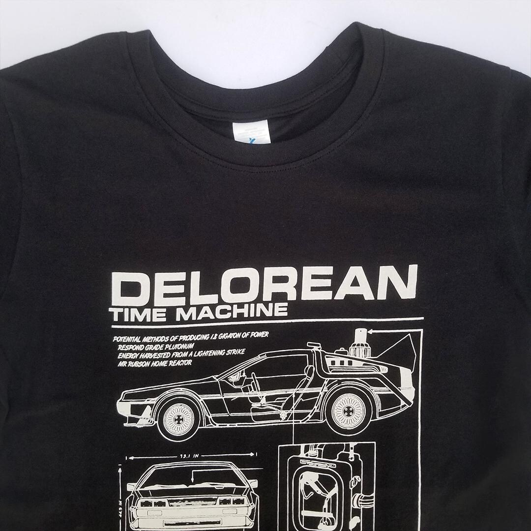 Delorean Time Machine Unisex Black T-shirt - Etsy