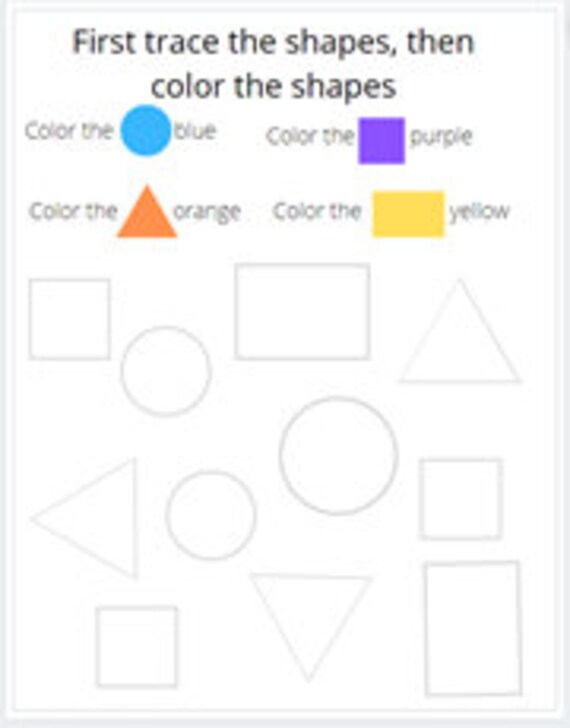 Trace and Color - Etsy