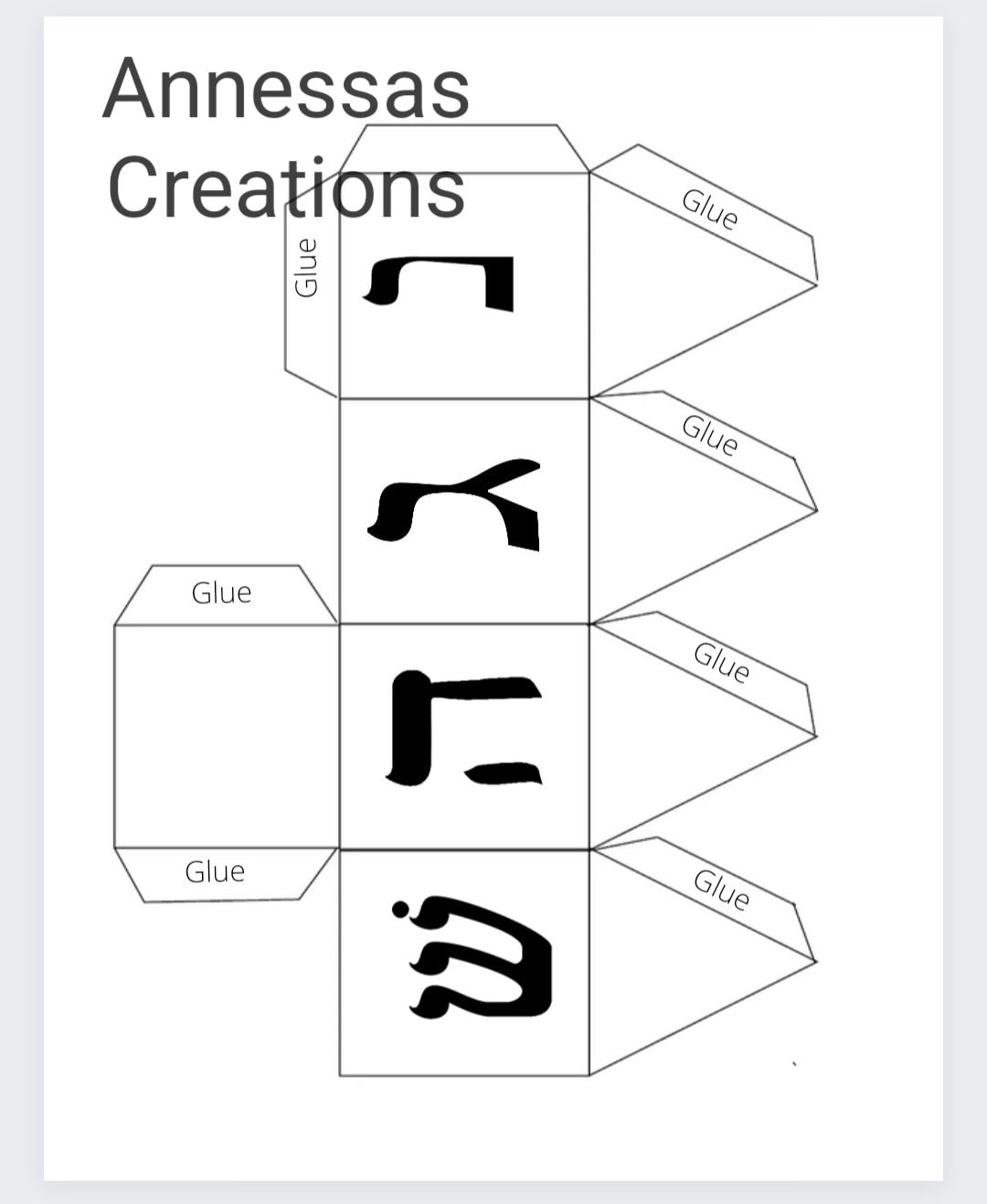 Make Your Own Dreidel, Jewish Games, Hanukkah Winter Game,traditions ...