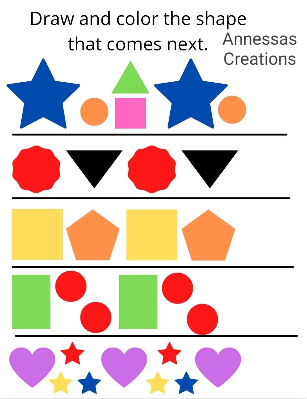 Preschool Worksheet, Kindergarten Worksheet. Math Worksheet, Identify ...