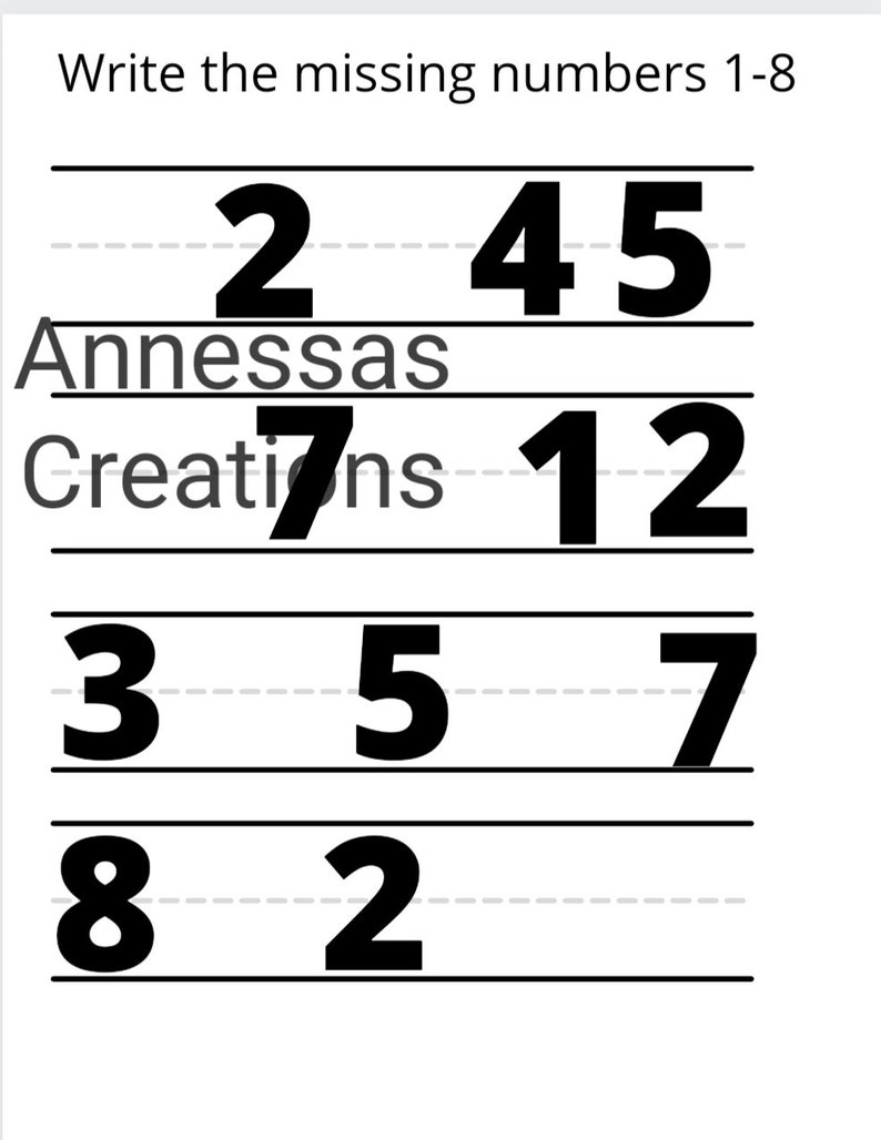 Number Recognition, Missing Number, Number Sense, Preschool Menu, Early ...