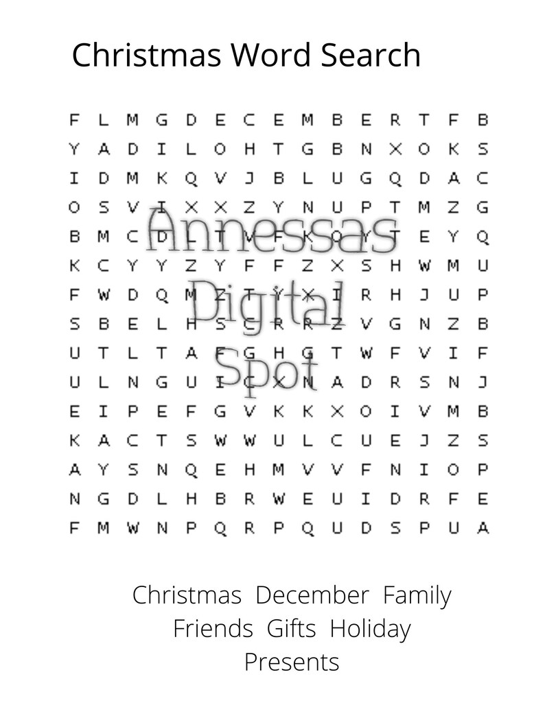 Christmas Puzzles Package, Xmas Game Bundle, Festive Games - Etsy