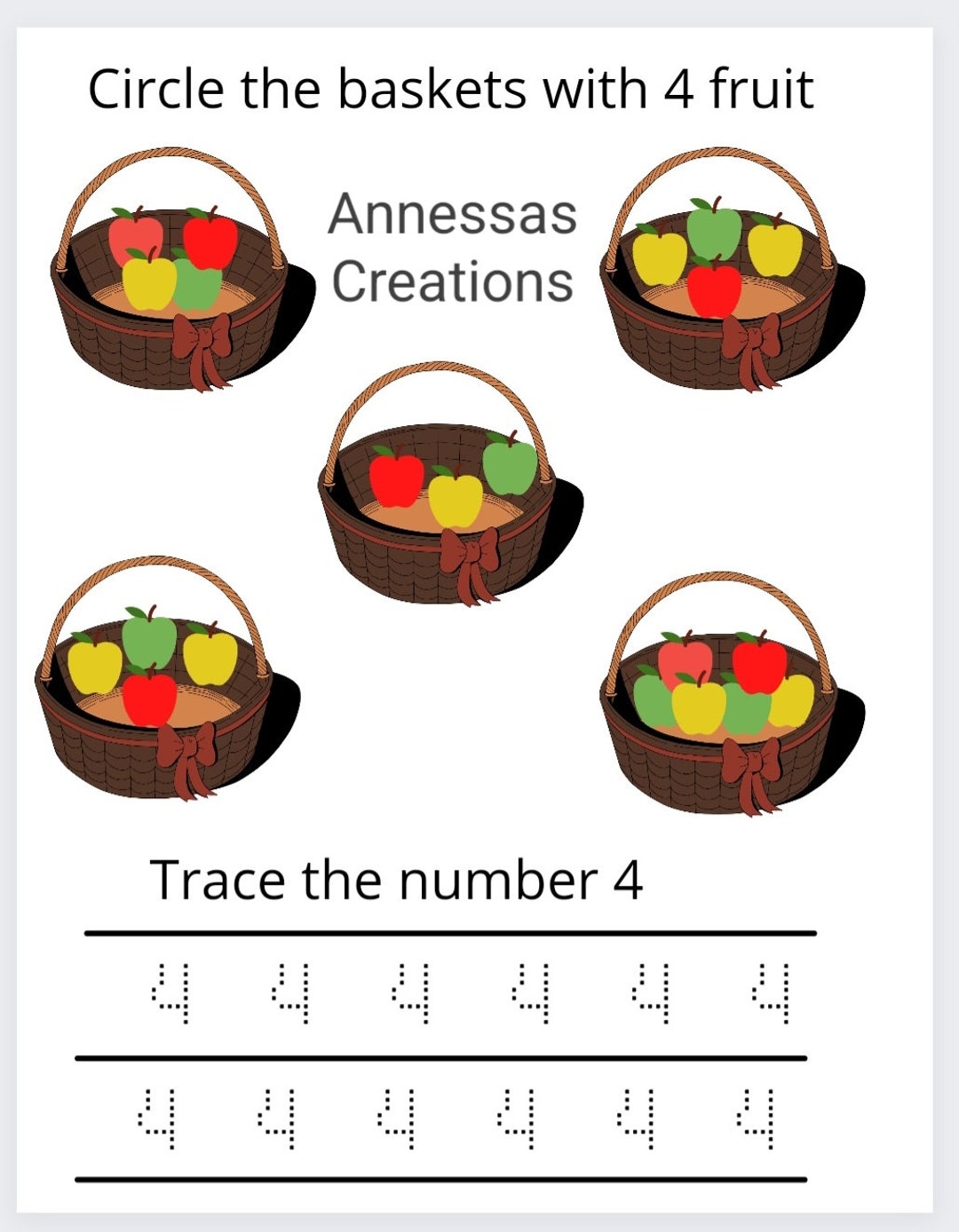 Tracing 1-9, Printable Math Worksheet, Homeschool Math Printable ...
