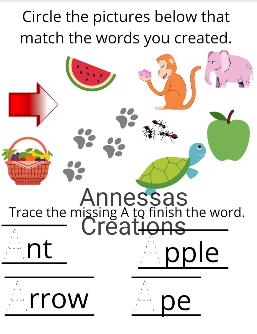 Trace From A to Z, Lettering Workbook, Alphabet Busy Book, Kindergarten ...