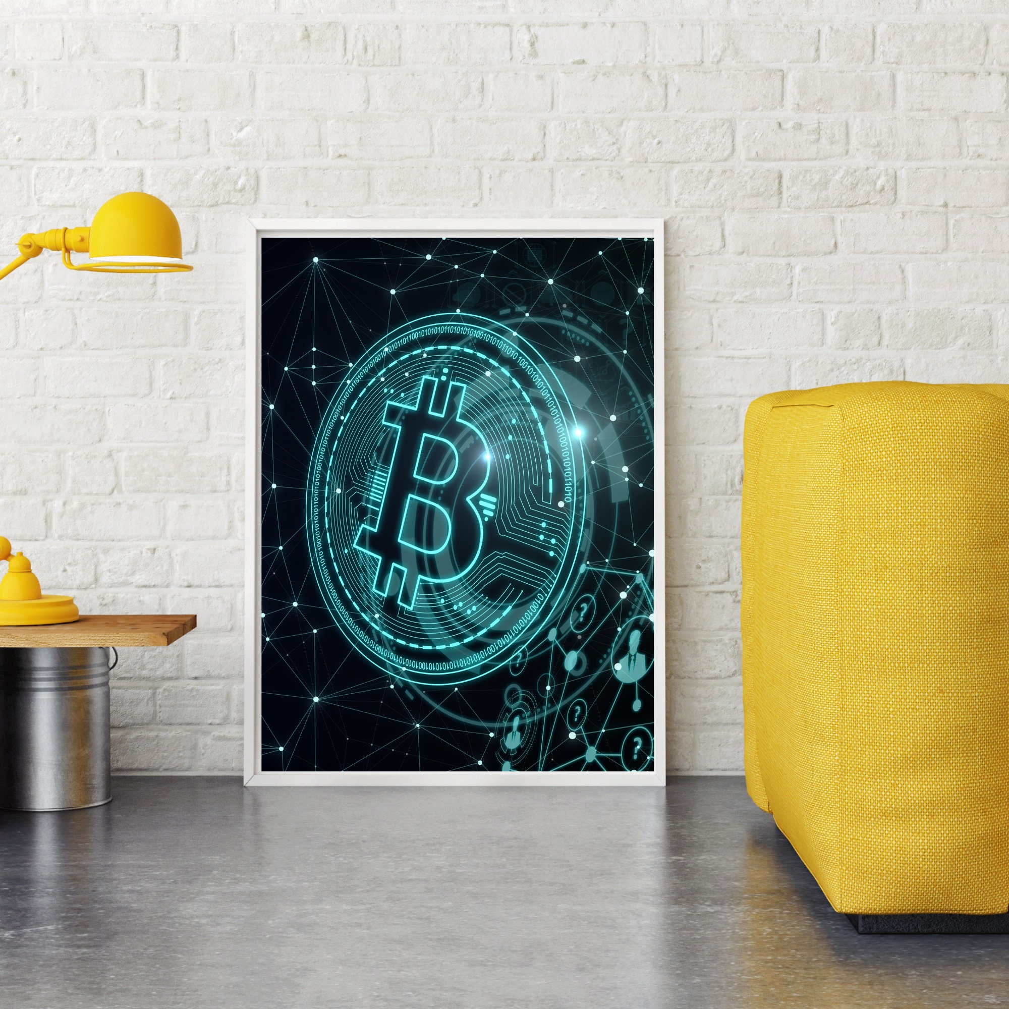 BITCOIN Posters, Printable Wall Art, Digital Poster Set, Bitcoin ...