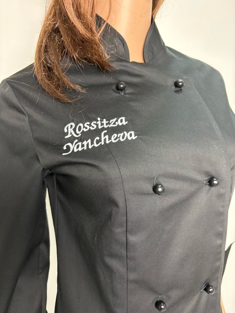 Black Chef Jacket, Chef Jacket Professional, Chef Clothing Custom, Chef ...