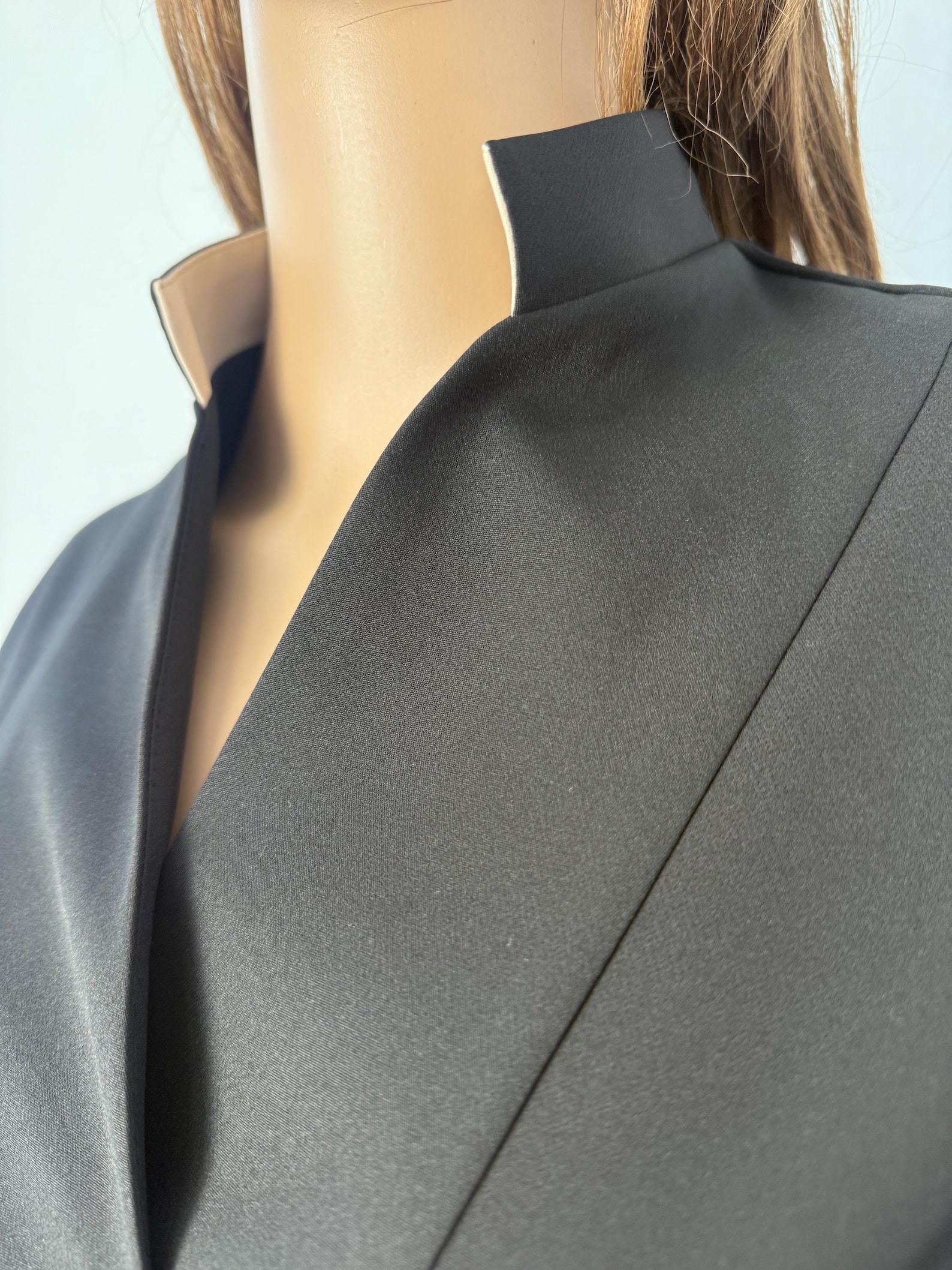 Black and Beige Luxury Spa Tunic for Women, Esthetician Top, Elegant ...
