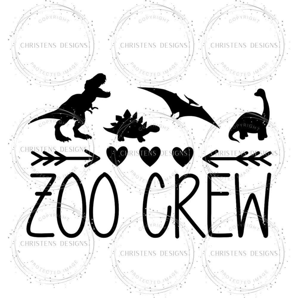 Dinosaur Zookeeper PNG Dinosaur Zoo Crew Zoo Keeper Cut File for Cricut ...