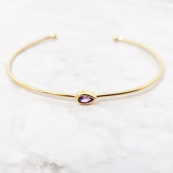 Amethyst Bangle - Etsy