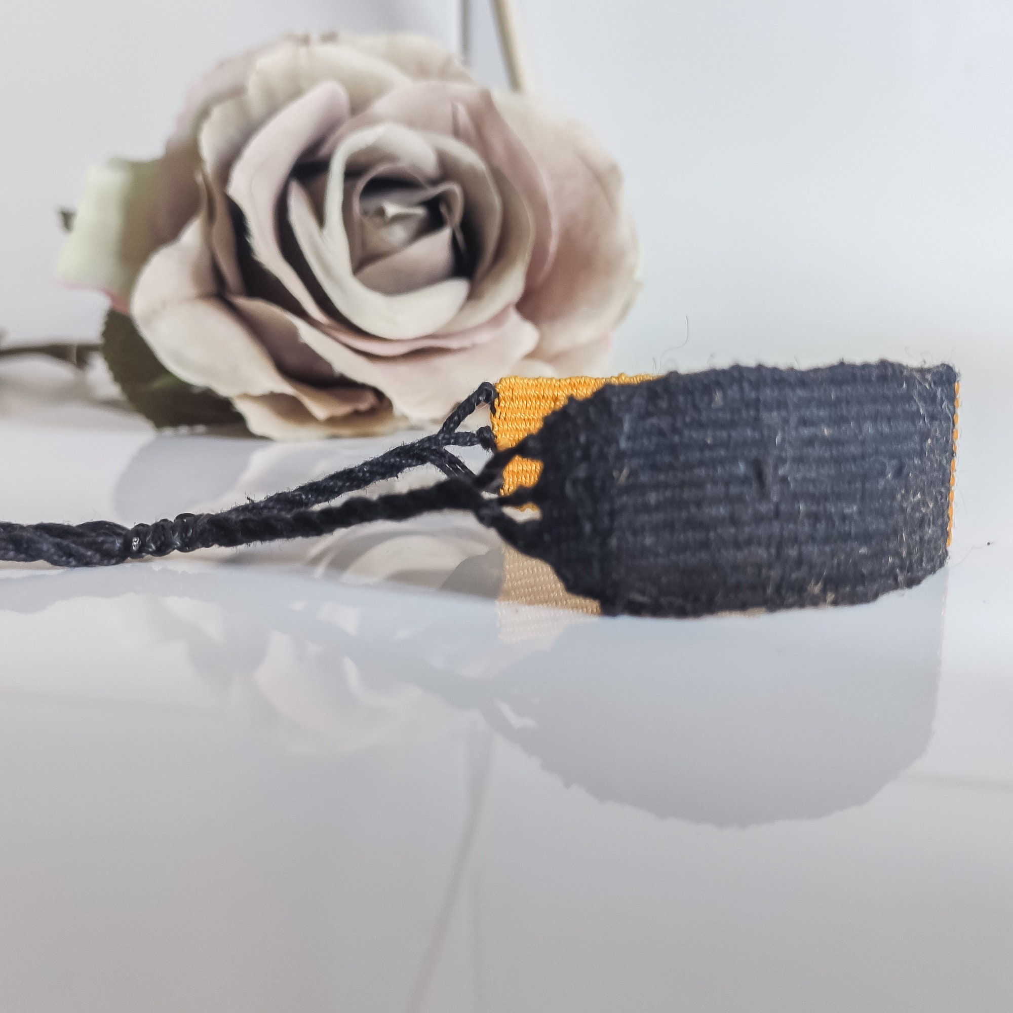 Woven Bracelet Cuff, Handwoven Bracelet, Woven Tapestry Bracelet ...