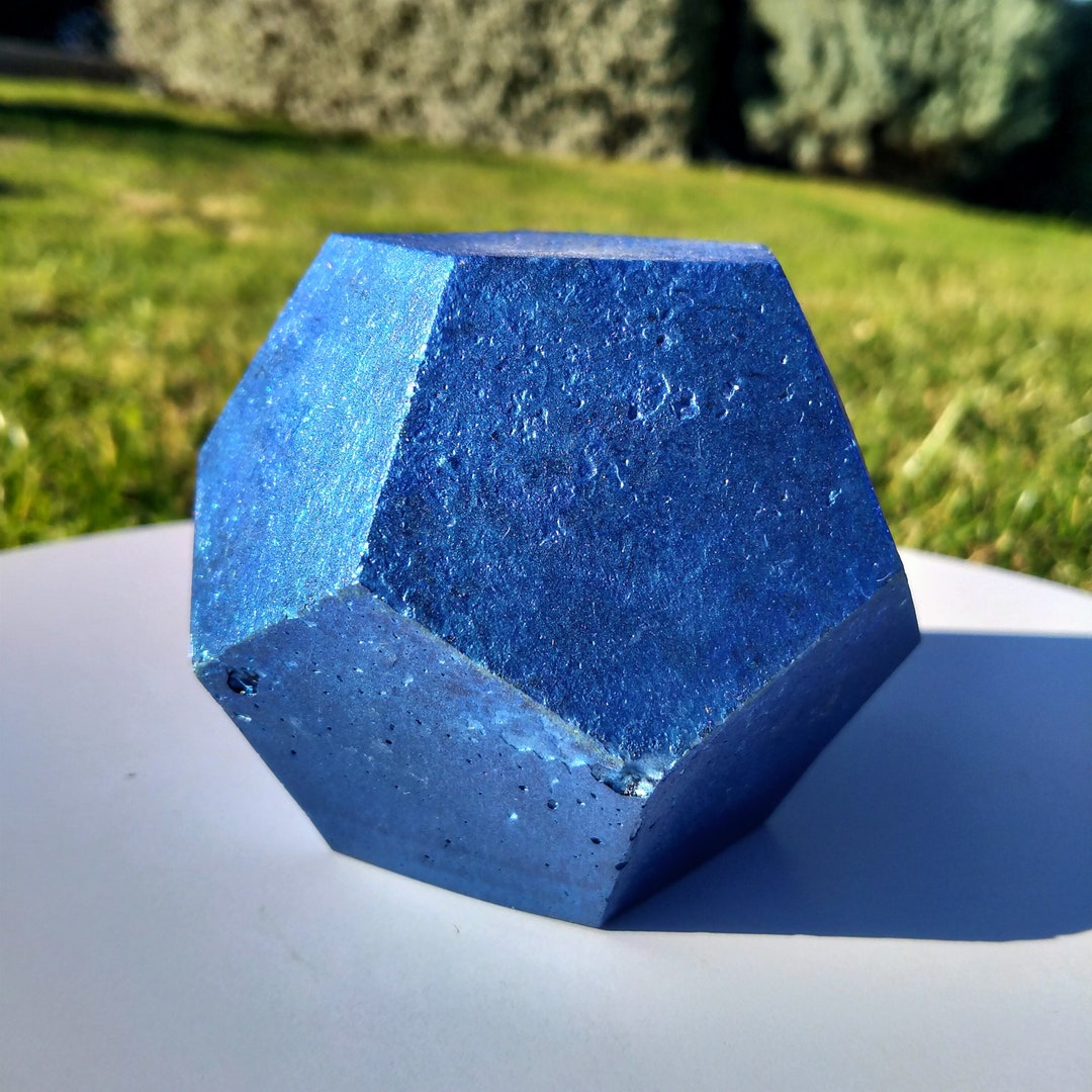 Blue Orgonite Dodecahedron With Shunguite-5g Protection - Etsy UK
