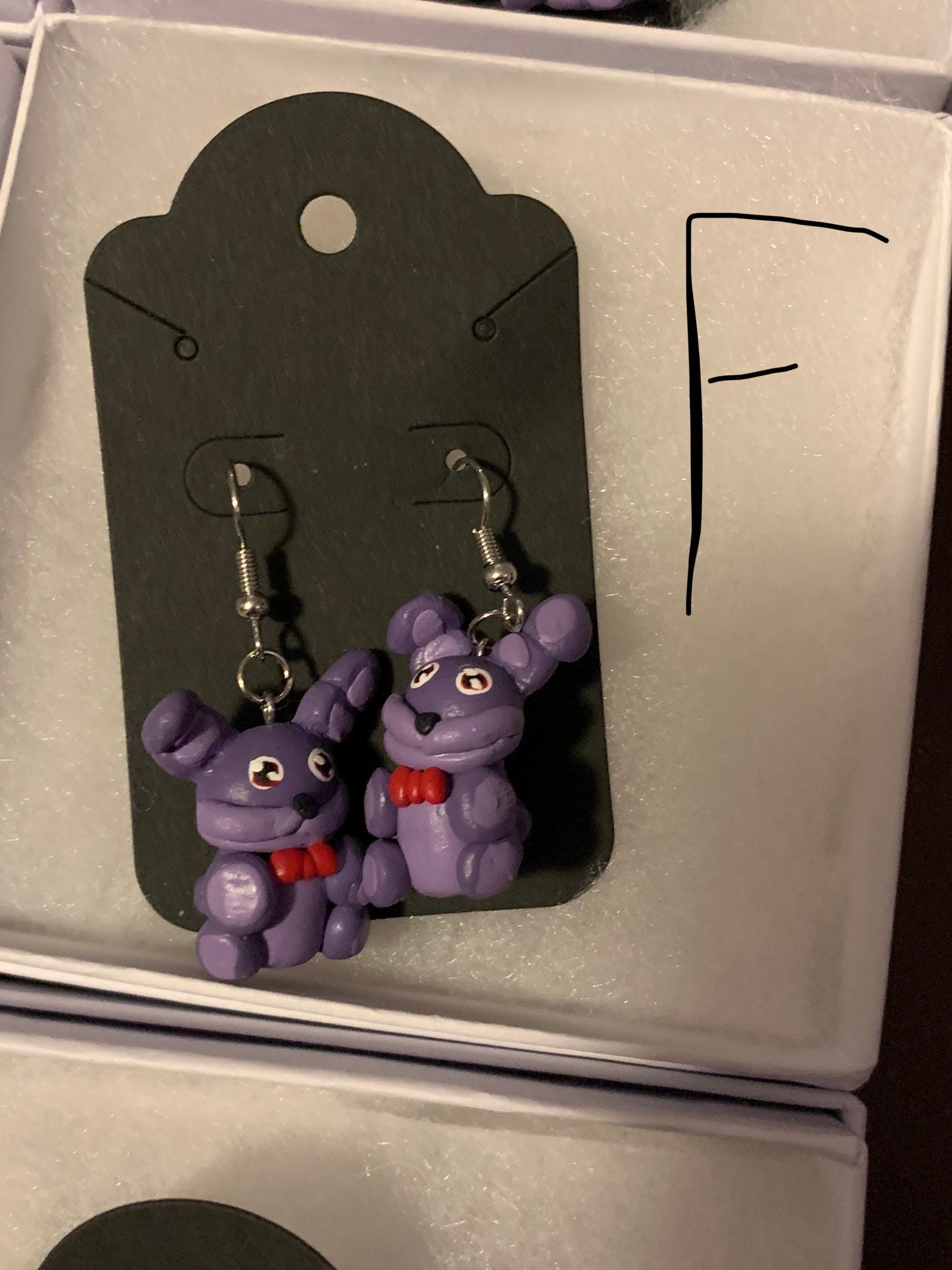 Five Nights of Freddy’s Bonnie Earrings - Etsy