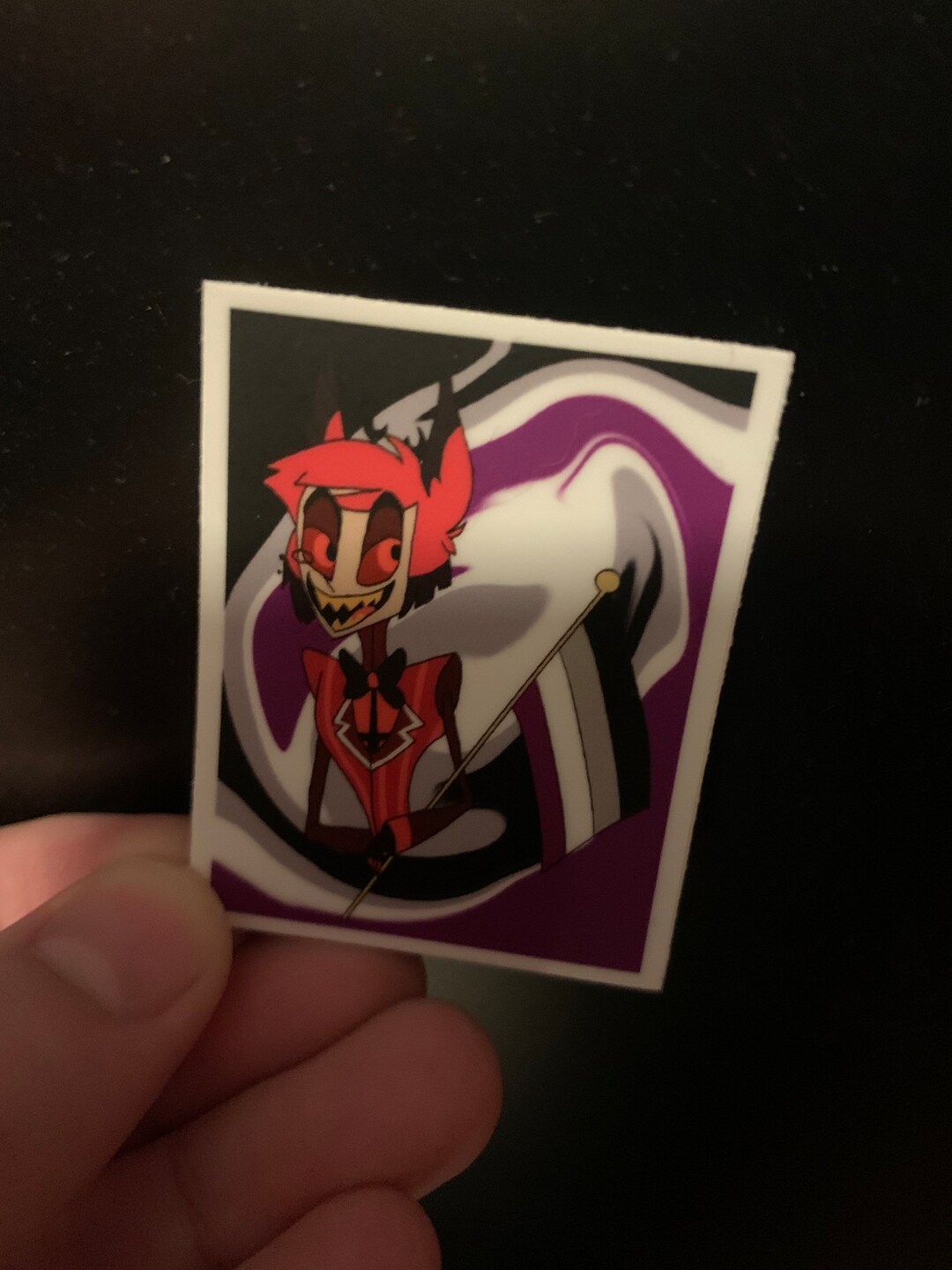 Acesexual Flag Alastor Sticker - Etsy