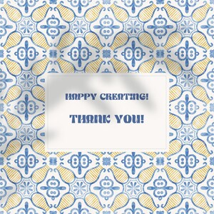 Italian Watercolor Tile Patterns | Hand-painted Digital Papers ...