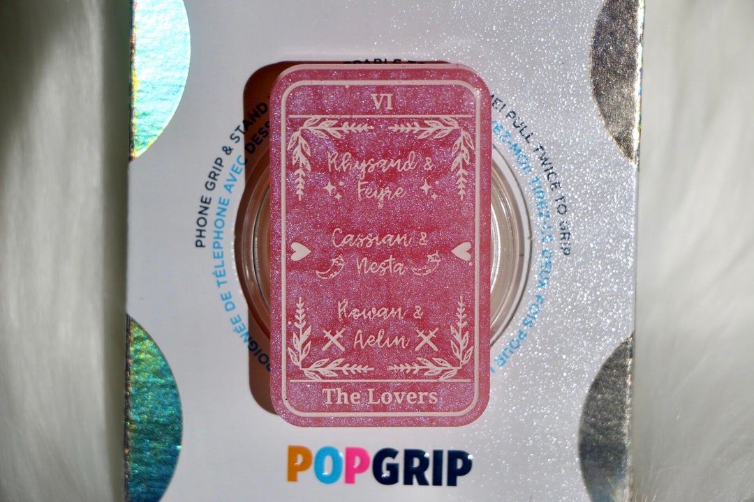 Fantasy Romance the Lovers Romance Tarot Card Resin Pink Pearlescent ...