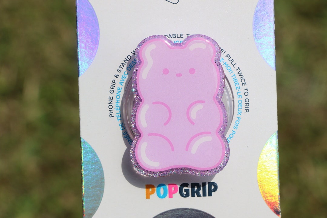 Light Purple Gummy Bear Resin Acrylic Kindle Grip Cute Kindle Grip ...